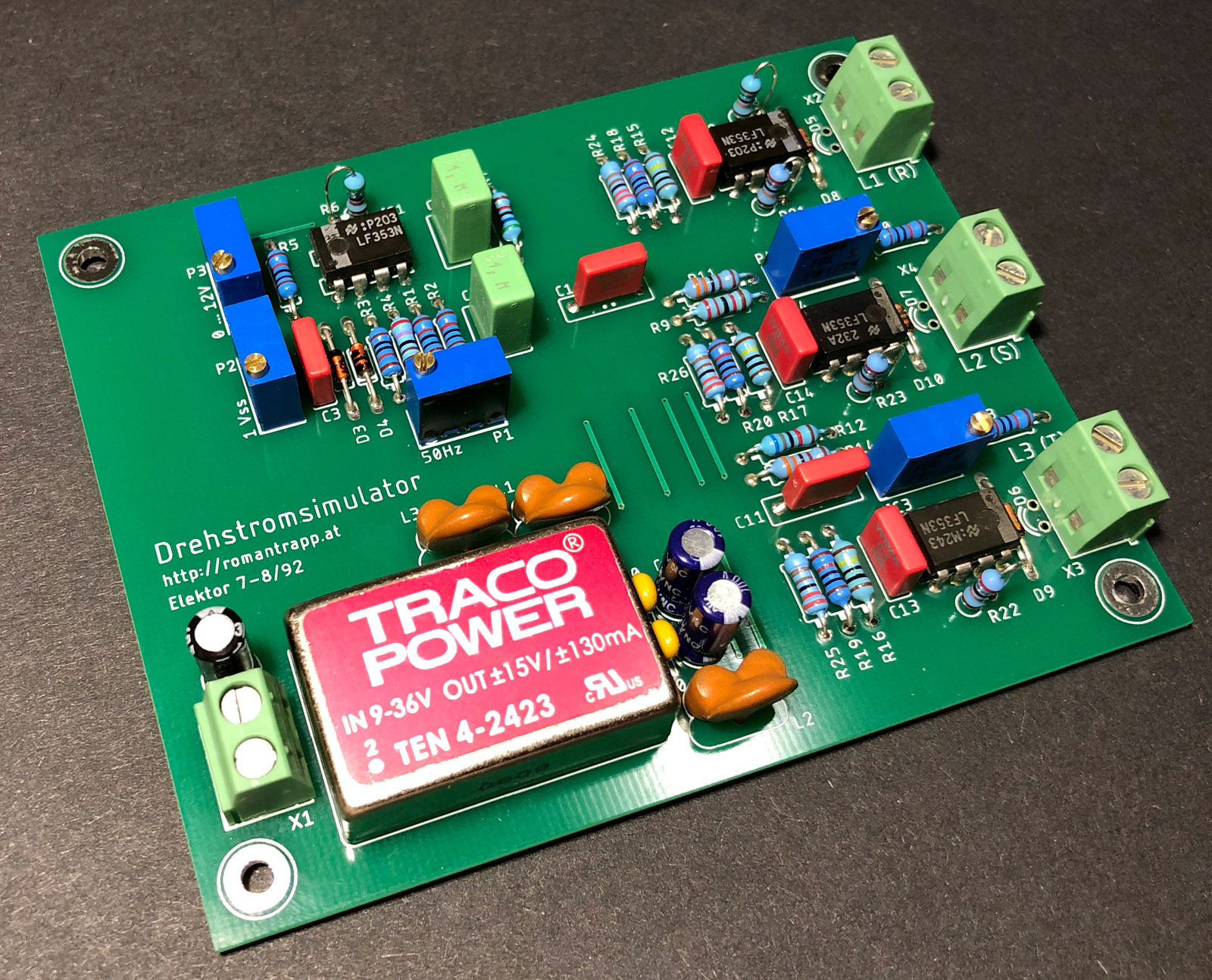Three Phase Sine Wave Generator | Elektronik Ing. Roman Trapp